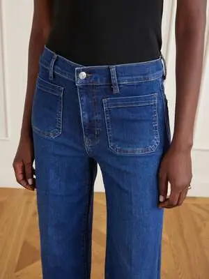 FRAME Le Slice Slim Palazzo Wide-leg Jeans