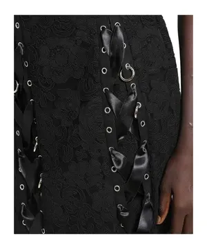 Simone Rocha Lace Ribbon-loop Skirt