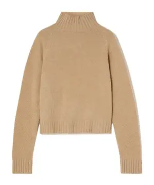 THE ELDER STATESMAN Cashmere Turtleneck Sweater - Brown