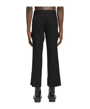 Comme Des Garçons Zip-detail Cropped Flared Trousers