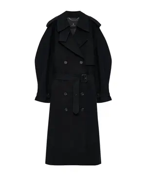 ANINE BING Double Lapel Trench Coat