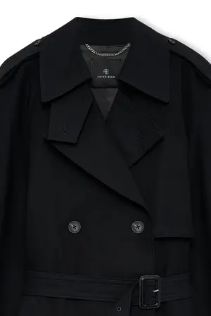 ANINE BING Double Lapel Trench Coat