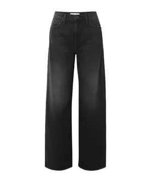 MOTHER Mid-rise Straight-leg Jeans - Black