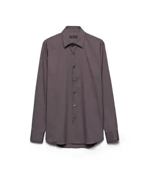 Prada Stretch Cotton Shirt - Grey