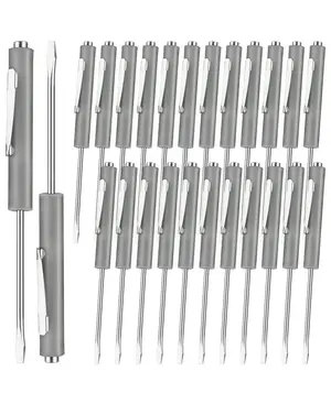 XDOVET Mini Slotted Screwdriver Single Head Pocket Tool - Gray