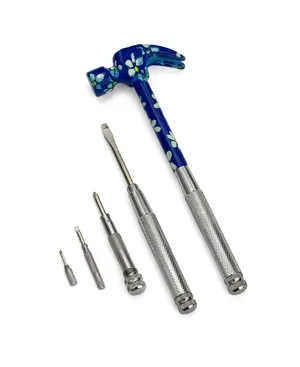 XDOVET 6 In 1 Hammer Multifunction Claw Tool Flower Print - Pattern 4