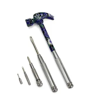 XDOVET 6 In 1 Hammer Multifunction Claw Tool Flower Print - Pattern 5