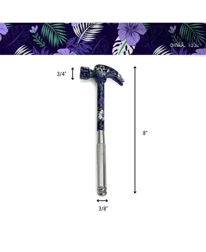 XDOVET 6 In 1 Hammer Multifunction Claw Tool Flower Print - Pattern 5