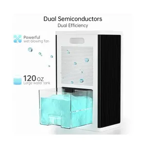 TOPTENG Dehumidifier With 120oz Tank Â Covers 1
