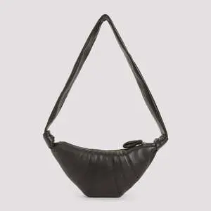 LEMAIRE Leather Croissant Zip Bag - Brown