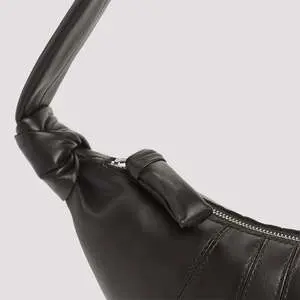 LEMAIRE Leather Croissant Zip Bag - Brown