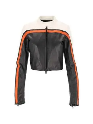 Balenciaga Fitted Leather Biker Jacket