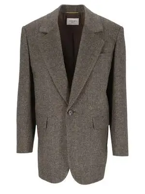 Saint Laurent Herringbone Wool Jacket