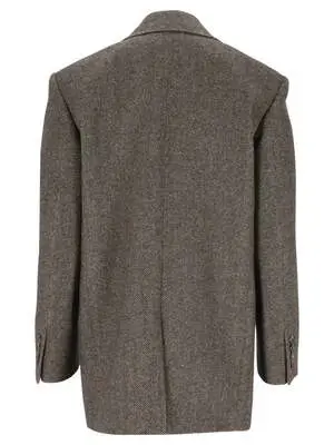 Saint Laurent Herringbone Wool Jacket