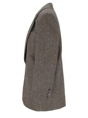 Saint Laurent Herringbone Wool Jacket