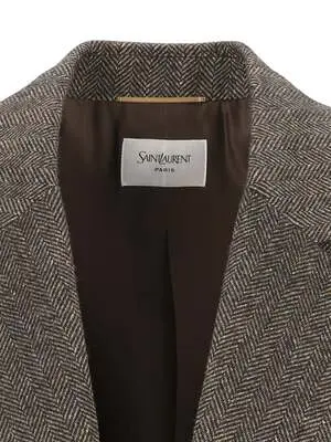 Saint Laurent Herringbone Wool Jacket