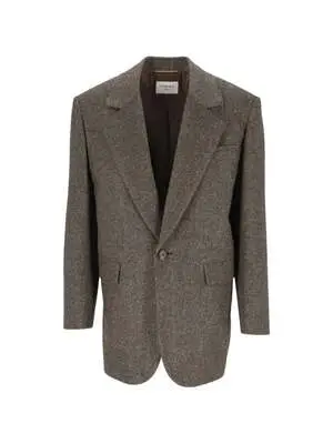 Saint Laurent Herringbone Wool Jacket
