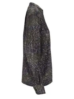 Missoni Oversized Shirt With Sequin Appliqu
