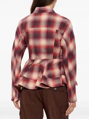 GANNI Checked Flannel Shirt