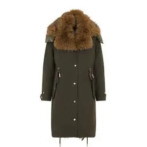 Moncler Halicte Long Parka - Green