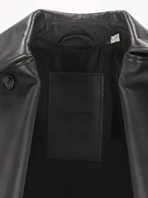 Burberry Mayfair Cropped Leather Trench Jacket