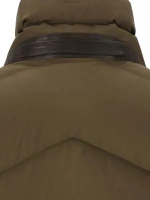TOM FORD Ultralight Quilted Down Jacket With Leather Trim