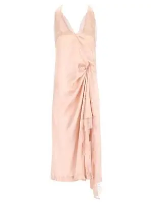 MAISON MARGIELA Midi Lace Slip Dress - Multicolor
