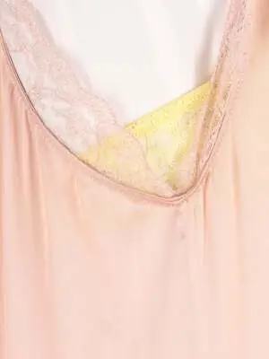 MAISON MARGIELA Midi Lace Slip Dress - Multicolor