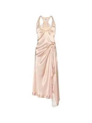 MAISON MARGIELA Midi Lace Slip Dress - Multicolor