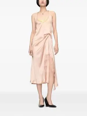 MAISON MARGIELA Midi Lace Slip Dress - Multicolor