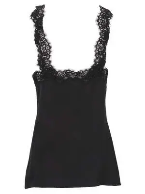 Stella McCartney Lace Trim V-neck Top