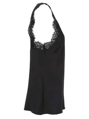 Stella McCartney Lace Trim V-neck Top