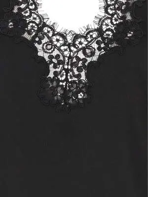 Stella McCartney Lace Trim V-neck Top