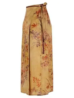 FORTE_FORTE Le Bambou Secret" High-waisted Skirt