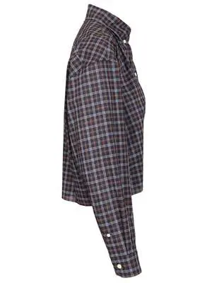 Miu Miu Tartan Check Cotton Shirt