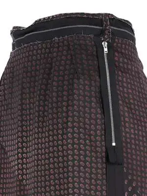 MAISON MARGIELA Paisley Print Midi Pencil Skirt