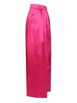 Dries Van Noten Wide Leg Pleated Trousers