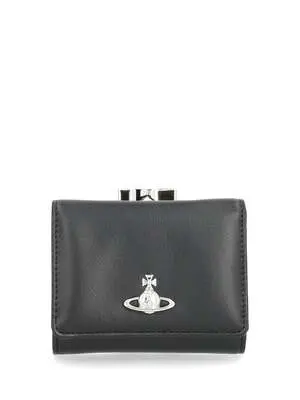 VIVIENNE WESTWOOD Small Wallet With Frame - Black