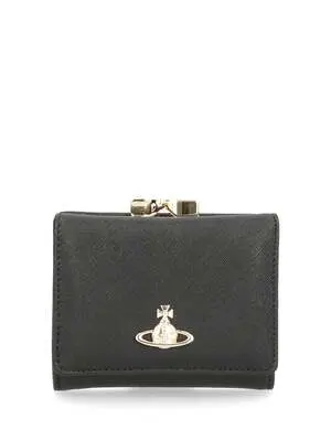 VIVIENNE WESTWOOD Small Wallet With Frame - Black