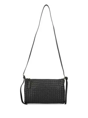 Bottega Veneta Medium Braided Leather Pouch - Black