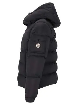 Moncler Maya 70 Short Down Jacket With Hood - Black