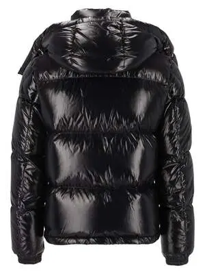 Moncler Montbeliard Short Down Jacket With Hood - Black