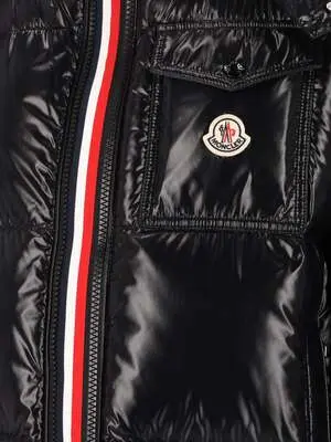 Moncler Montbeliard Short Down Jacket With Hood - Black
