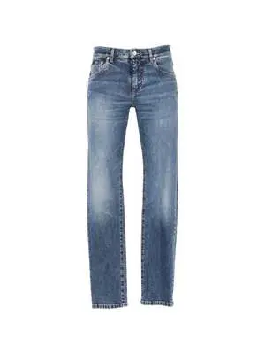 Dolce & Gabbana Slim Fit Faded Denim Jeans