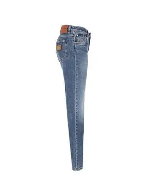 Dolce & Gabbana Slim Fit Faded Denim Jeans