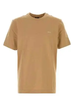 BOSS Camel Cotton T-shirt - Brown