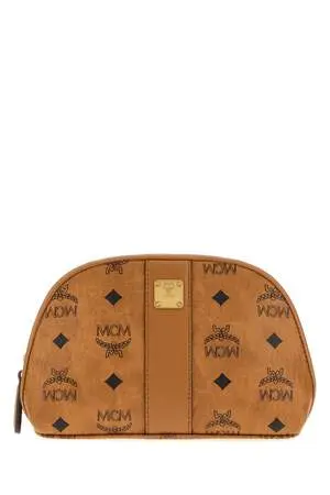 Mcm Printed Canvas Aren Beauty Case - Multicolor