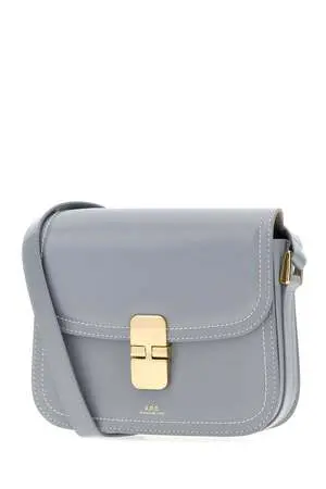 A.p.c. Powder Light- Leather Small Grace Crossbody Bag - Blue