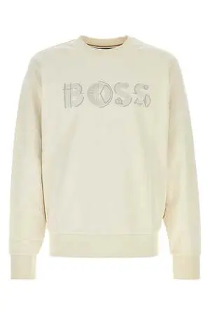 BOSS Ivory Cotton Sweatshirt