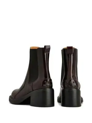 TOD'S Leather Chelsea Boots With Block Heel